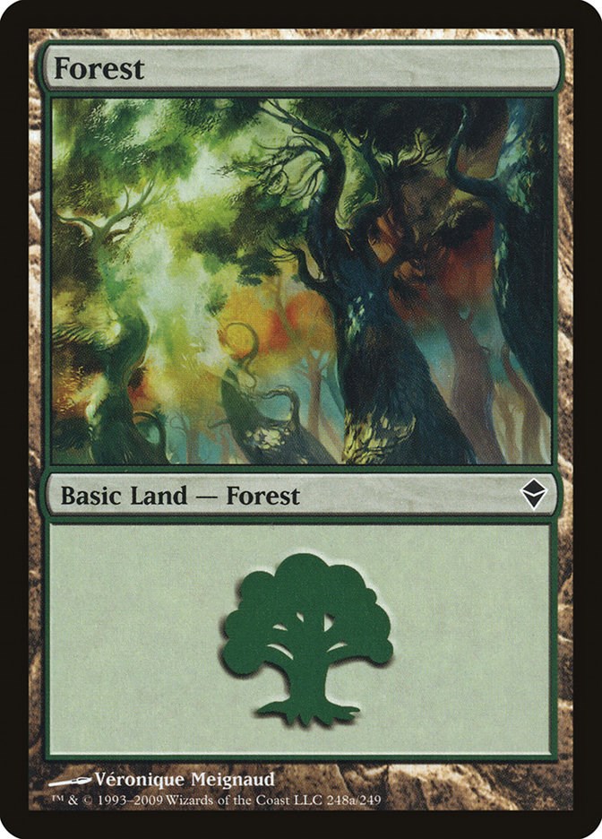 Forest (248a) - Zendikar - Magic: The Gathering