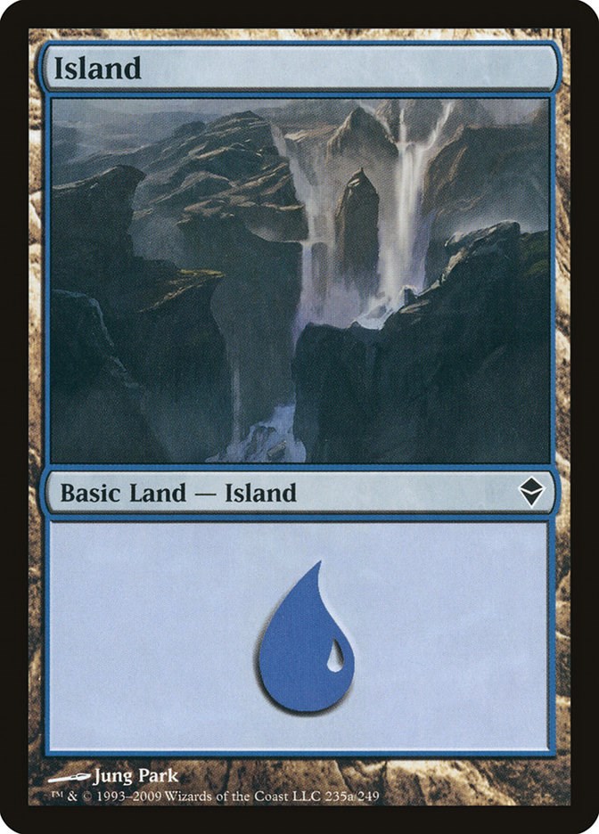 Island (235a) - Zendikar - Magic: The Gathering