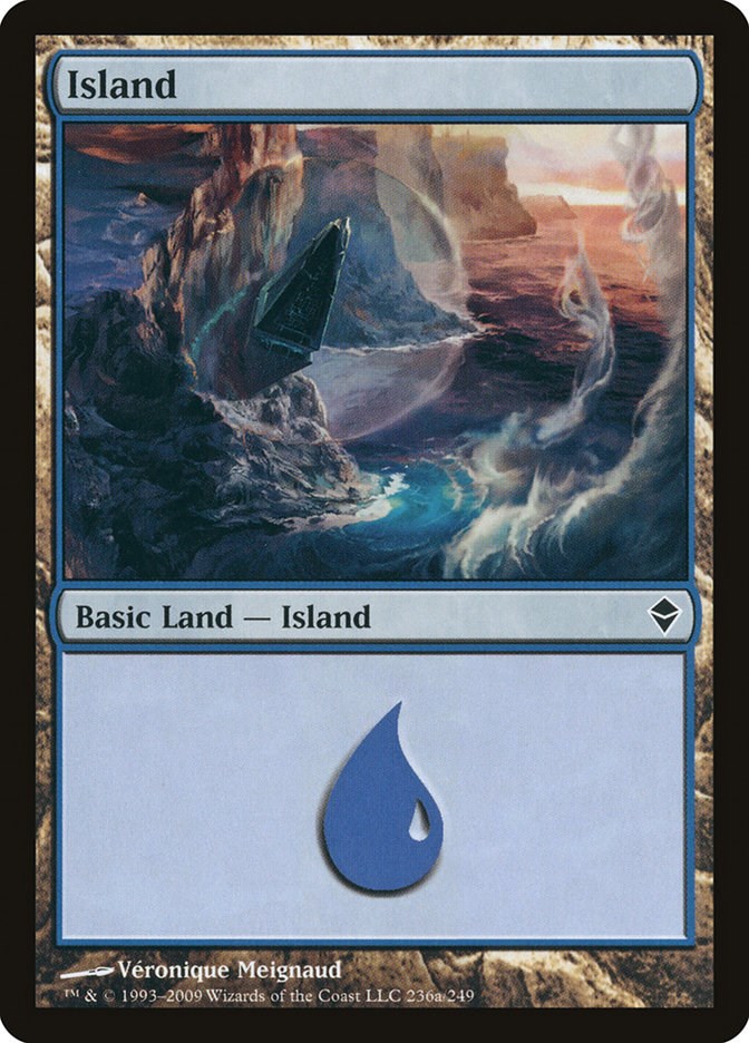 Island (236a) - Zendikar - Magic: The Gathering