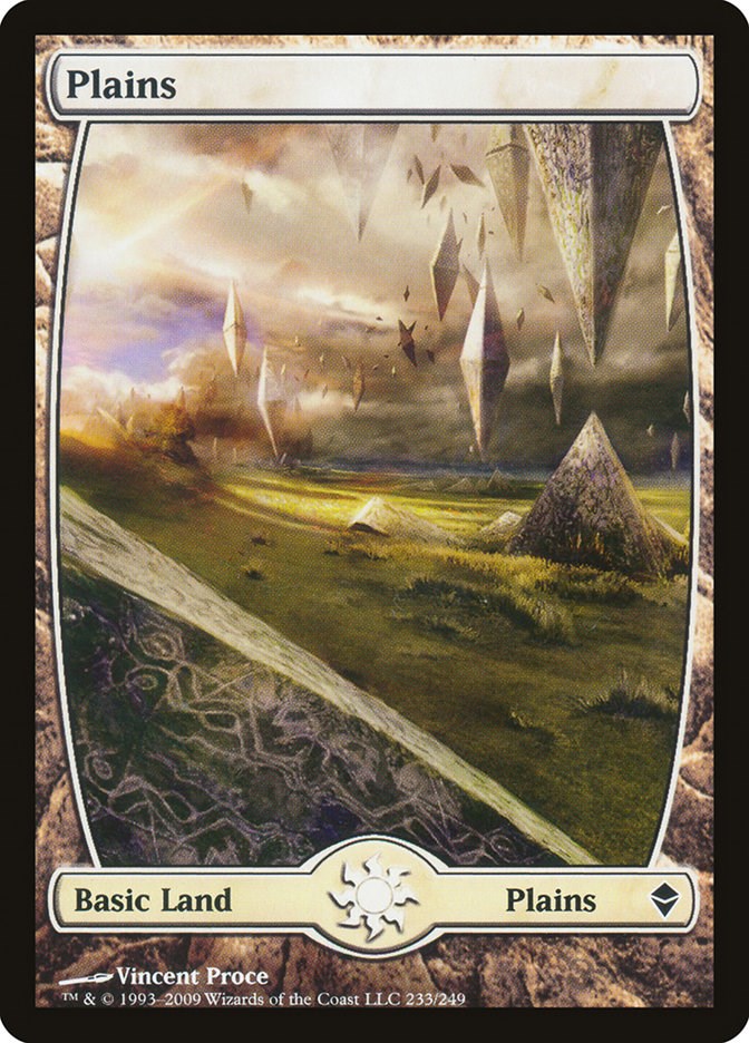 Plains (233) - Full Art - Zendikar - Magic: The Gathering