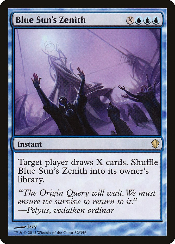 Blue Sun's Zenith - Commander 2013 - Magic: The Gathering