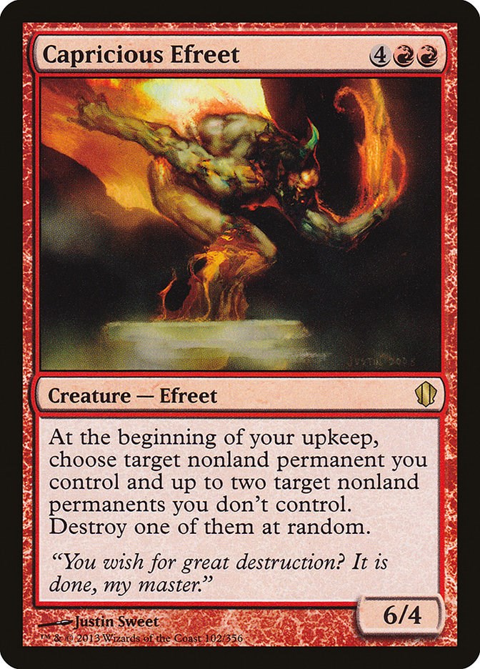 Capricious Efreet - Commander 2013 - Magic: The Gathering