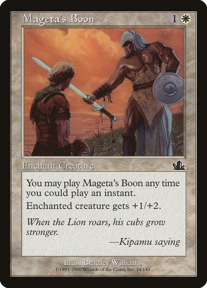 Mageta's Boon - Prophecy - Magic: The Gathering