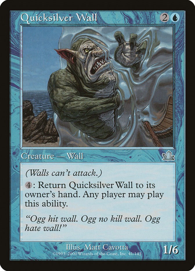 Quicksilver Wall - Prophecy - Magic: The Gathering
