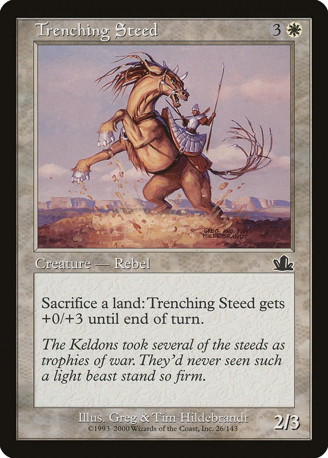 Trenching Steed - Prophecy - Magic: The Gathering