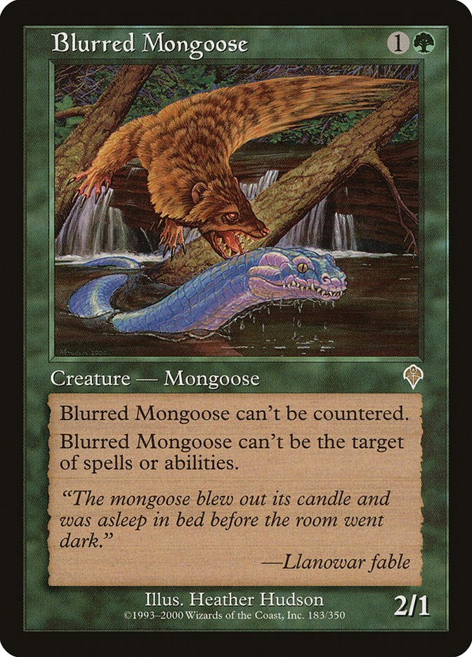 Blurred Mongoose - Invasion - Magic: The Gathering