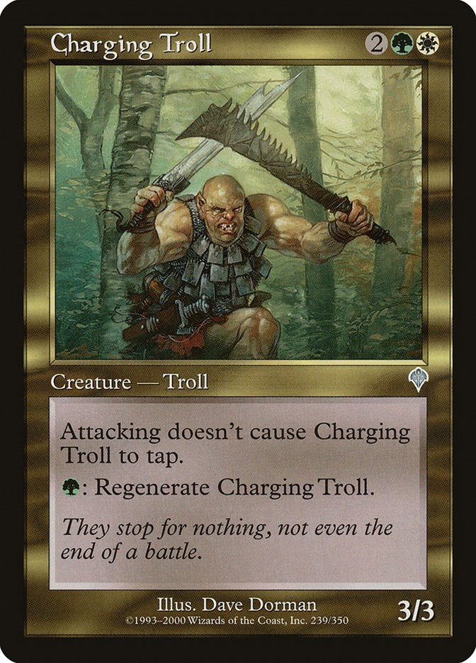 Charging Troll - Invasion - Magic: The Gathering
