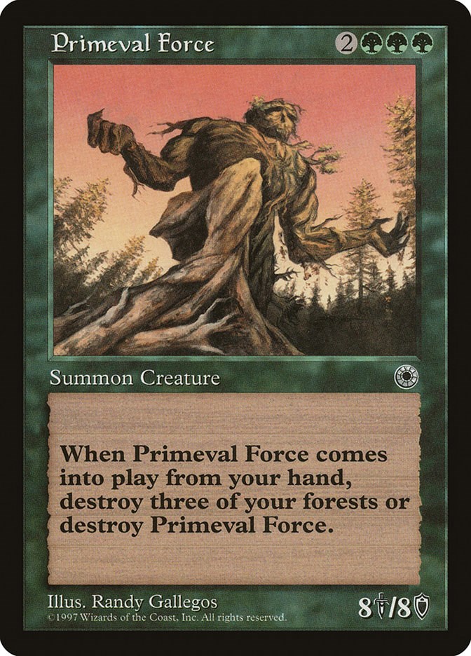 Primeval Force - Portal - Magic: The Gathering