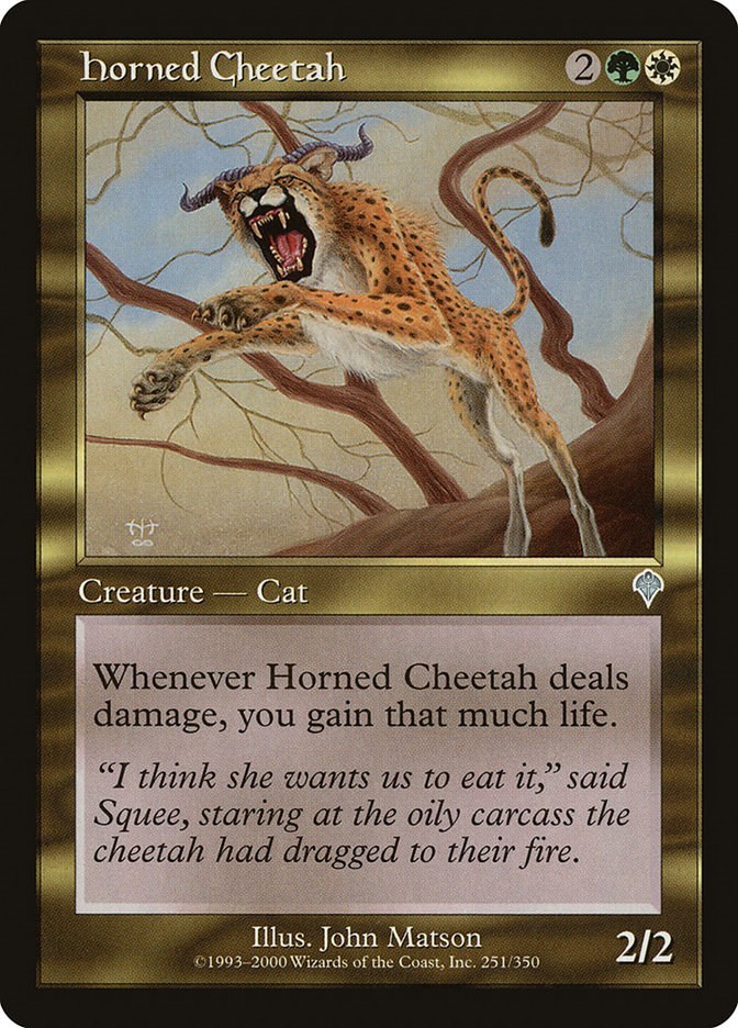 Horned Cheetah - Invasion - Magic: The Gathering