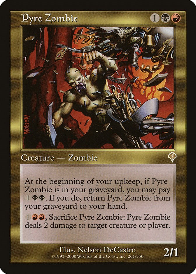 Pyre Zombie - Invasion - Magic: The Gathering
