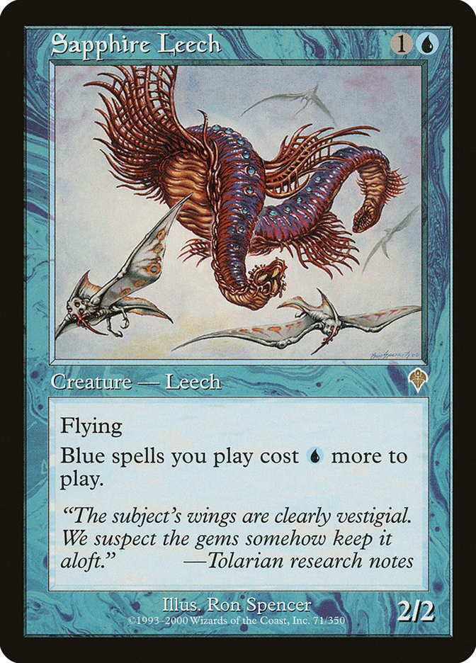 Sapphire Leech - Invasion - Magic: The Gathering