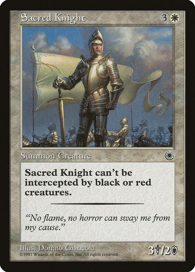 Sacred Knight - Portal - Magic: The Gathering