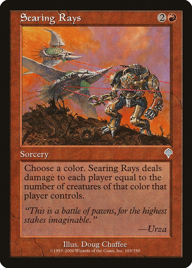 Searing Rays - Invasion - Magic: The Gathering