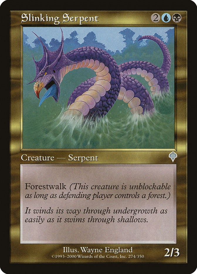 Slinking Serpent - Invasion - Magic: The Gathering