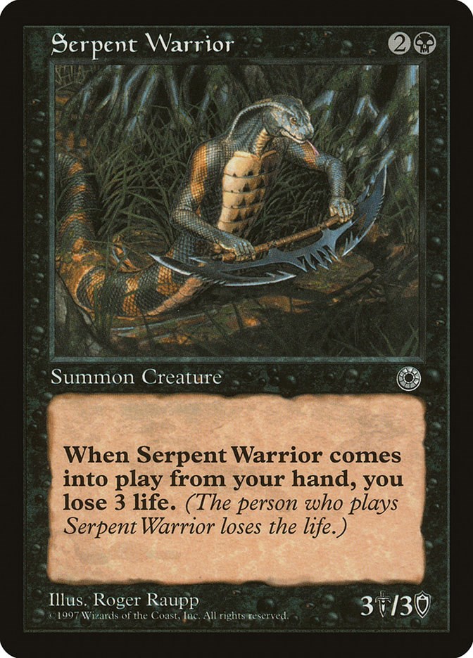 Serpent Warrior - Portal - Magic: The Gathering