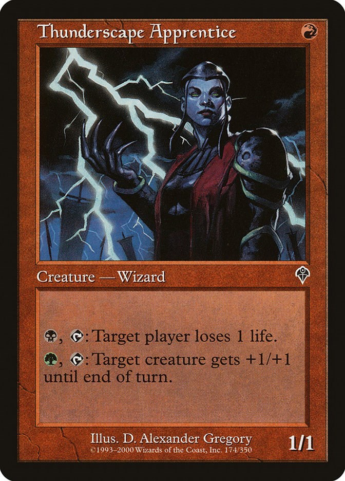 Thunderscape Apprentice - Invasion - Magic: The Gathering