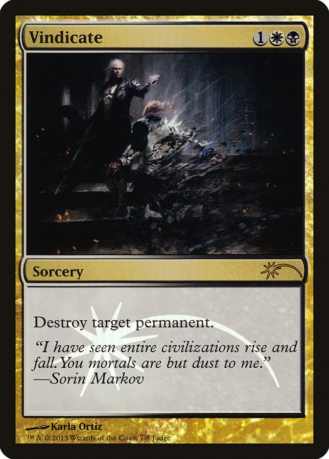 Vindicate (2013) - Judge Promos - Magic: The Gathering