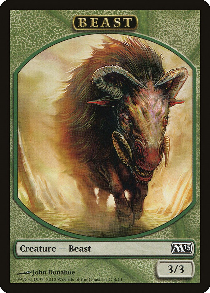 Beast Token - Magic 2013 (M13) - Magic: The Gathering
