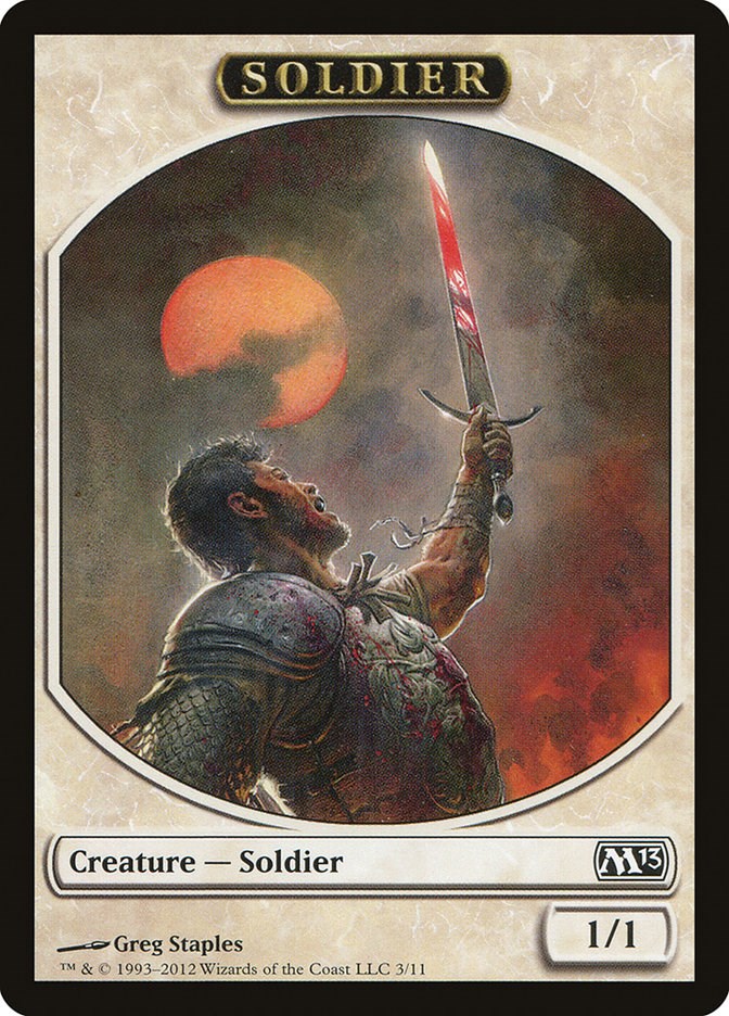 Soldier Token - Magic 2013 (M13) - Magic: The Gathering