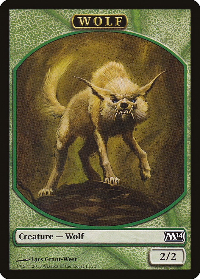 Wolf Token - Magic 2014 (M14) - Magic: The Gathering