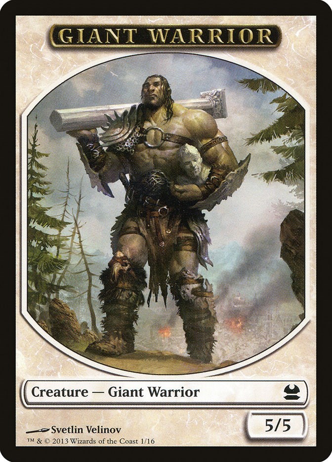 Giant Warrior Token - Modern Masters - Magic: The Gathering