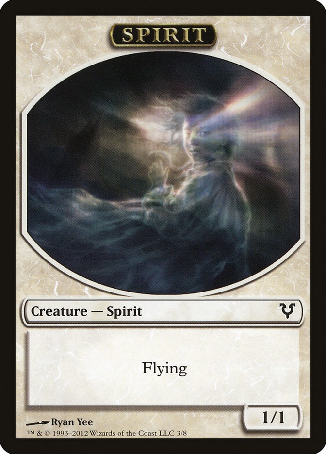 Spirit Token (3) - Avacyn Restored - Magic: The Gathering