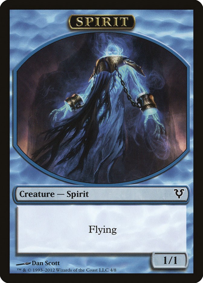 Spirit Token (4) - Avacyn Restored - Magic: The Gathering