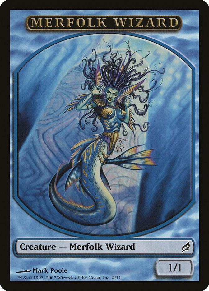 Merfolk Wizard Token - Lorwyn - Magic: The Gathering