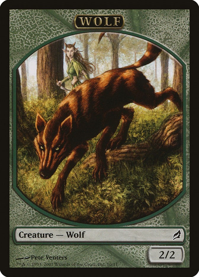 Wolf Token - Lorwyn - Magic: The Gathering