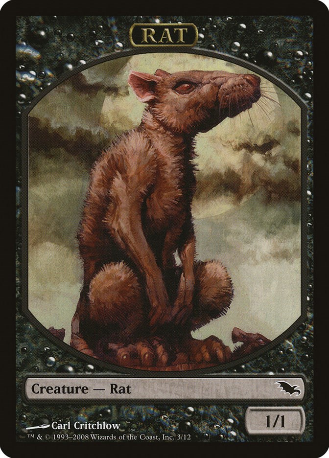 Rat Token - Shadowmoor - Magic: The Gathering