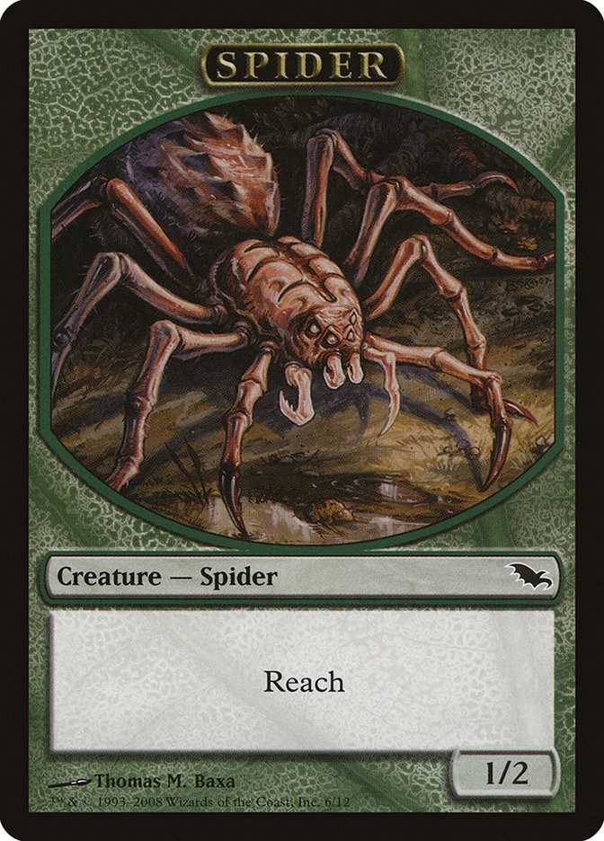 Spider Token - Shadowmoor - Magic: The Gathering