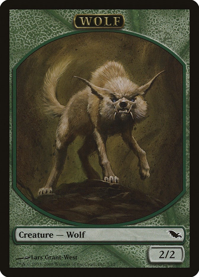 Wolf Token - Shadowmoor - Magic: The Gathering
