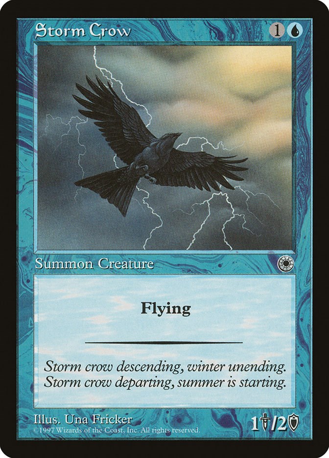 Storm Crow - Portal - Magic: The Gathering