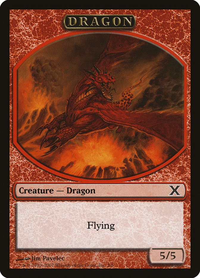Dragon Token - 10th Edition - Magic: The Gathering