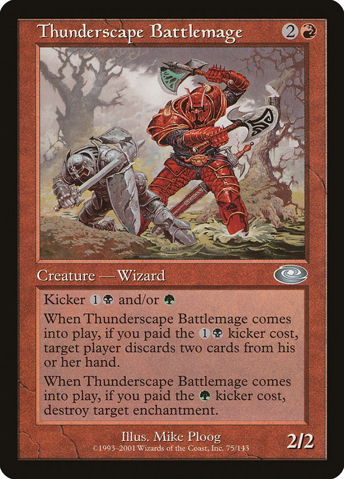 Thunderscape Battlemage - Planeshift - Magic: The Gathering