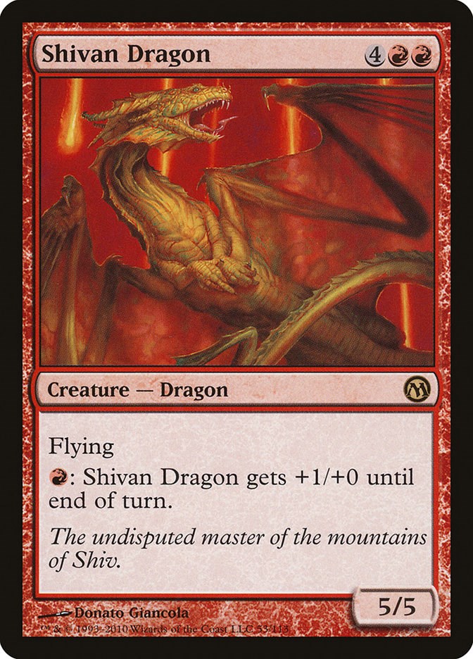 Shivan Dragon - Duels of the Planeswalkers - Magic: The Gathering