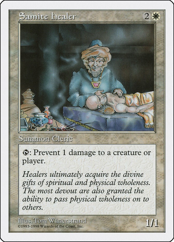 Samite Healer - Anthologies - Magic: The Gathering