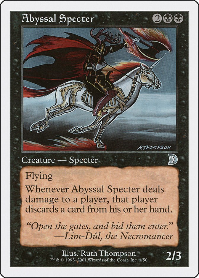 Abyssal Specter - Deckmasters Garfield vs Finkel - Magic: The Gathering