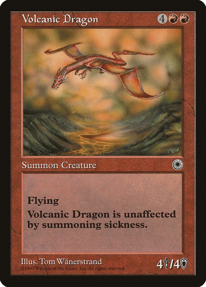 Volcanic Dragon - Portal - Magic: The Gathering