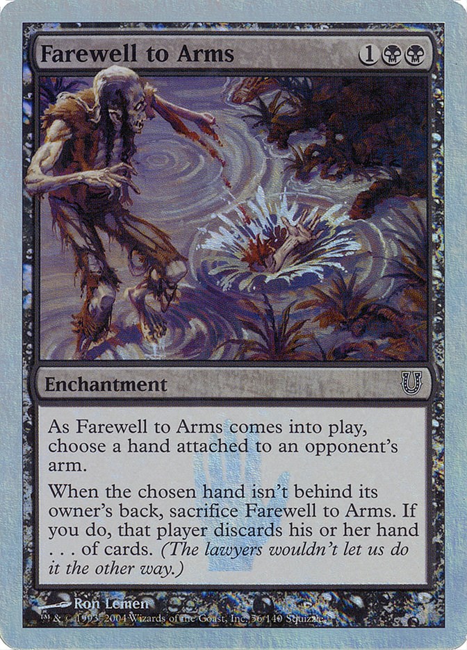 Farewell to Arms (Alternate Foil) - Unhinged - Magic: The Gathering