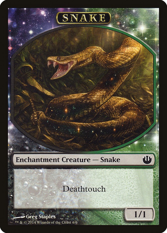 Snake Token - Journey Into Nyx - Magic: The Gathering