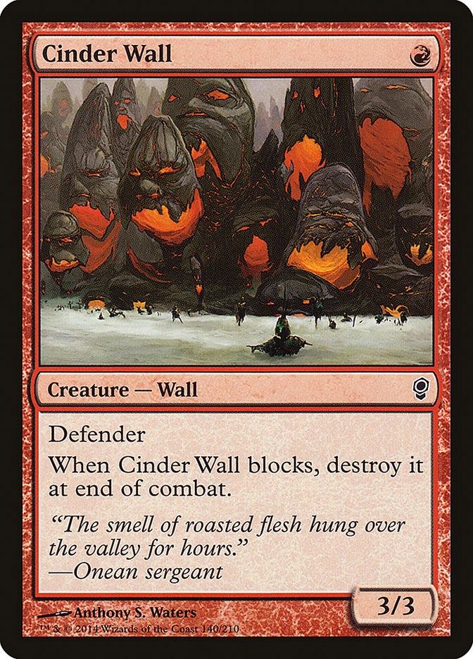 Cinder Wall - Conspiracy - Magic: The Gathering