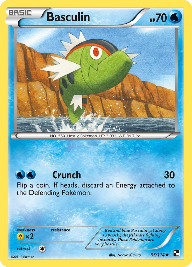 Basculin - Black and White - Pokemon