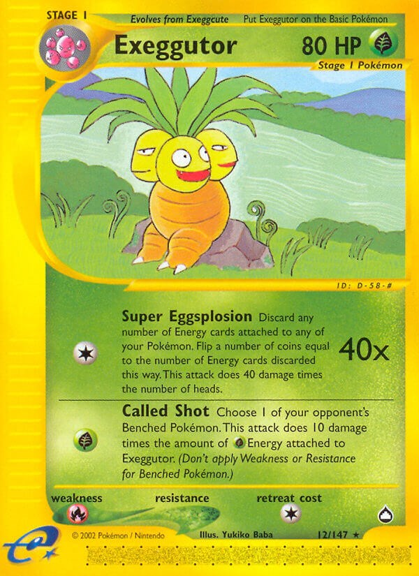Exeggutor (12) - Aquapolis - Pokemon