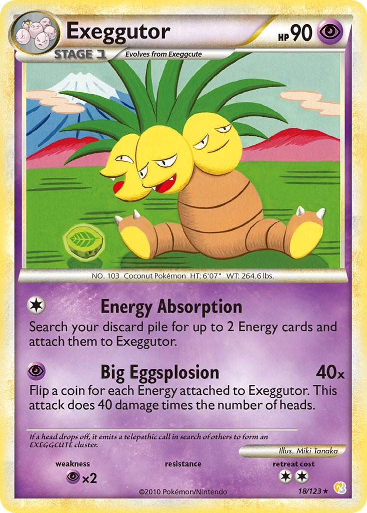 Exeggutor - HeartGold SoulSilver - Pokemon