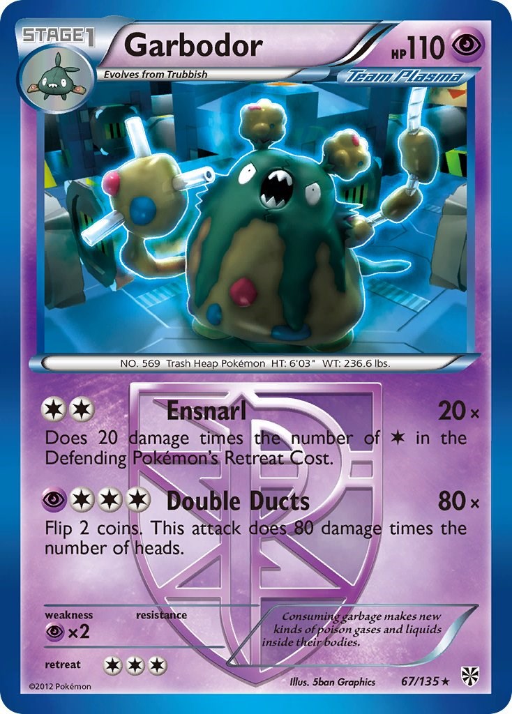 Garbodor (Team Plasma) (67) - Plasma Storm - Pokemon