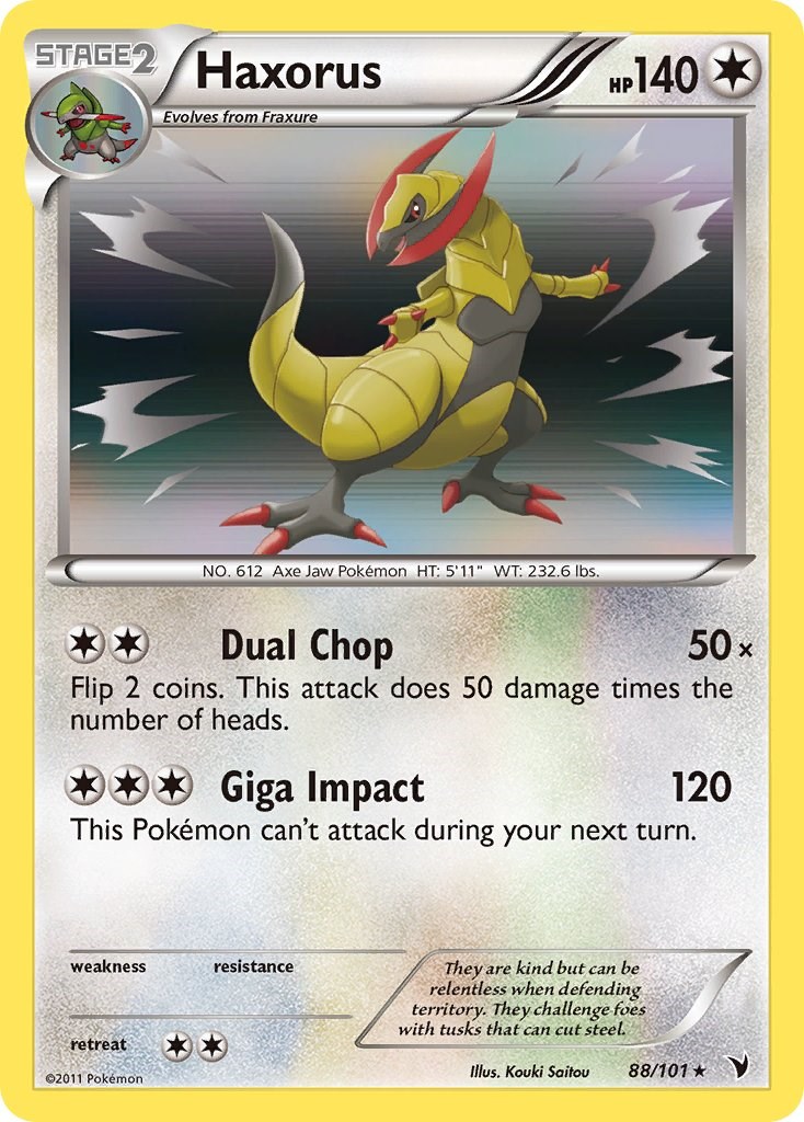 Mega Haxorus Card