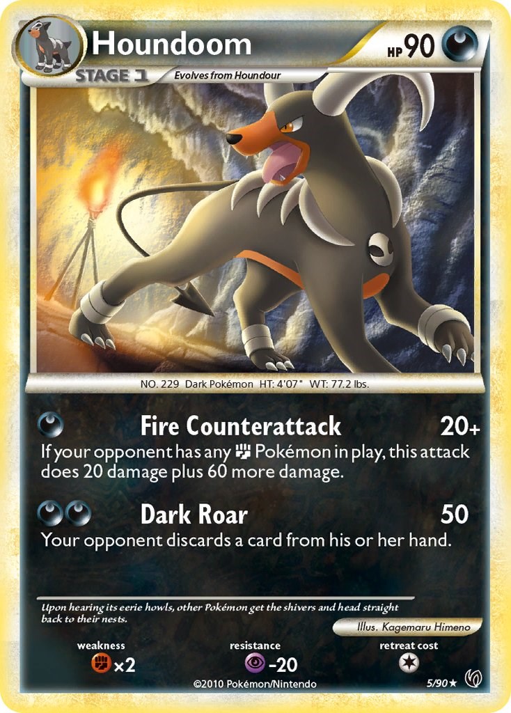 Houndoom Pokemon Card