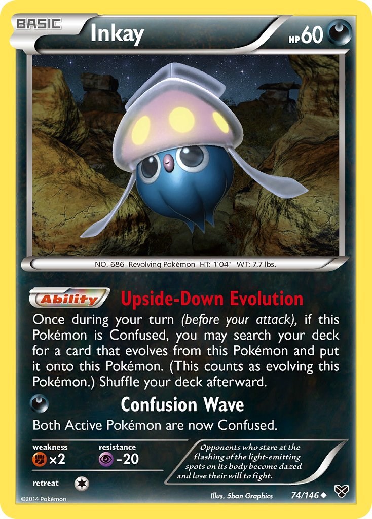 Inkay (74) - XY Base Set - Pokemon
