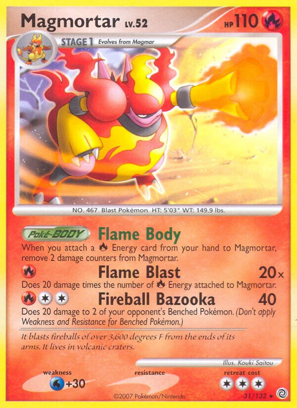 Pokemon Mega Magmortar Card